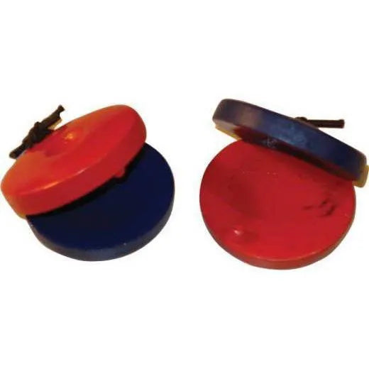 Wooden Finger Castanets in Red And Blue